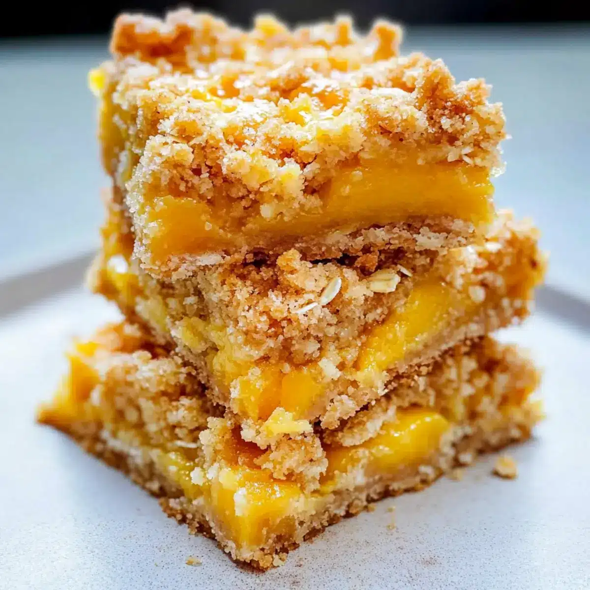 Irresistible Mango Oatmeal Crumble Bars – Easy Healthy Treat